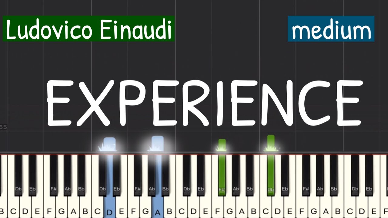 Ludovico Einaudi - Experience Piano Tutorial | Medium