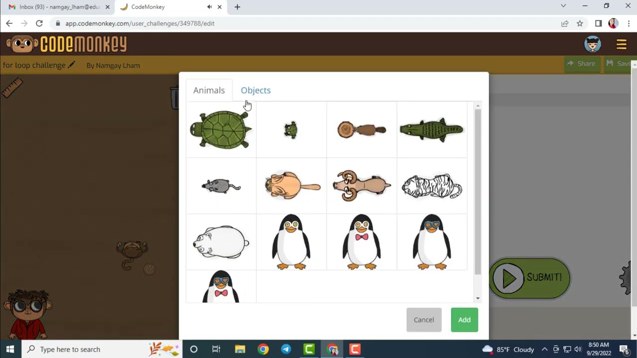 How to build a challenge in CodeMonkey