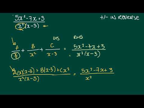 Partial fractions: repeated roots