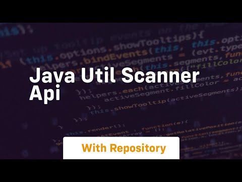 java util scanner api