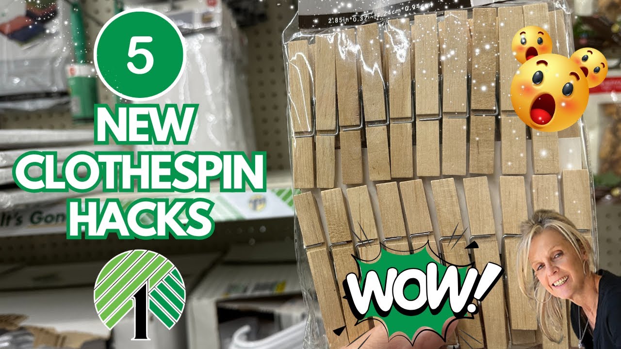 WOW! 5 EASY & CHEAP CLOTHESPIN DIY HOME DECOR HACKS YOU MUST TRY.