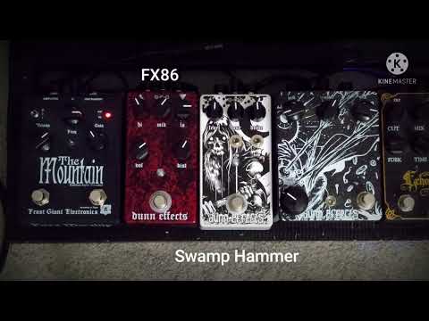 Dunn Effects FX86 Death Metal 2023 - Red with black splatter | Reverb