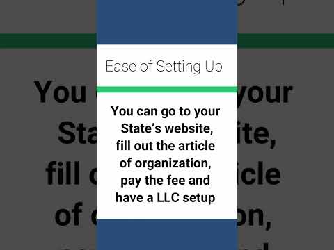 Benefits of an LLC ➡️ Limited Liability Companies are Easy to Setup