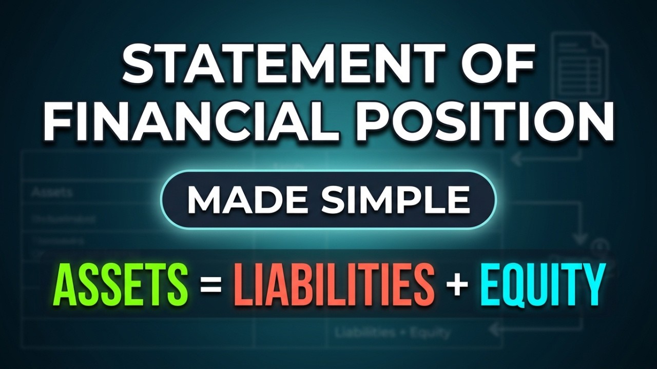Statement of Financial Position Balance Sheet Explained Clearly with Example