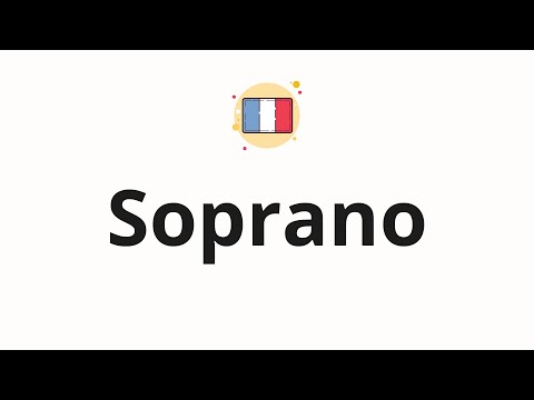 How to pronounce Soprano