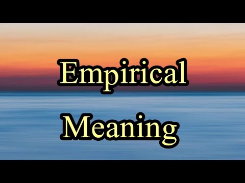 empirical meaning in urdu