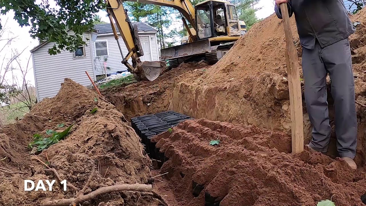 Skips Septic System Replacement Time-Lapse