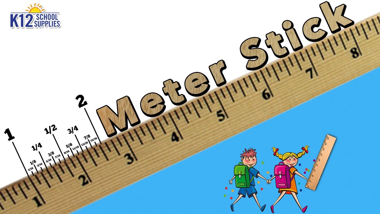 Best Meter Stick - Wooden Meter Ruler - Math Supplies