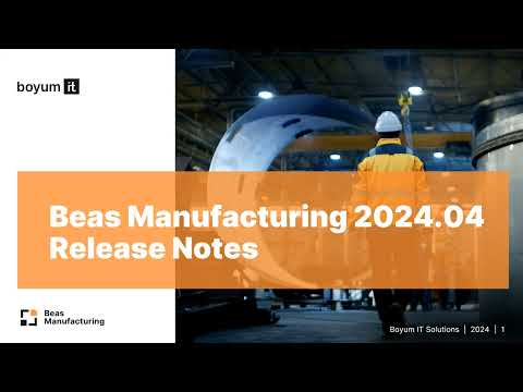 What's new in Beas Manufacturing 2024.04?