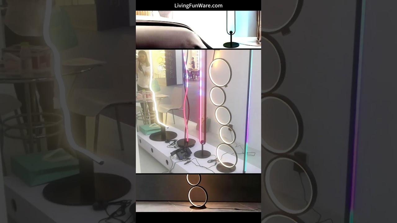 Floor-standing LED is popular now, which is both a decorative lamp and a speaker.