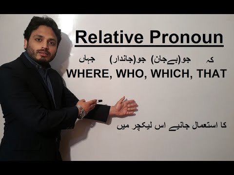 Relative Pronoun (Who, Which, That, Where) By Syed Ali Raza Kazmi