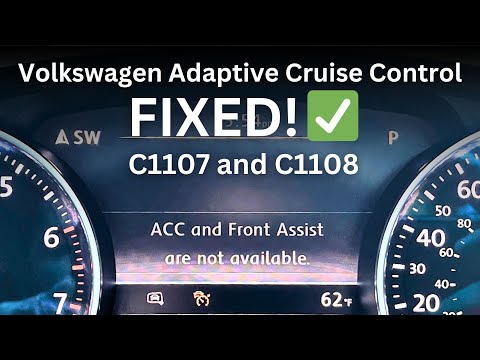 How To Fix Adaptive Cruise Control (ACC) Issues - Volkswagen, Audi and Porsche