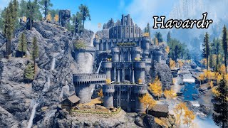 Tour of Havardr an EPIC Skyrim Home at Skyrim Special Edition Nexus ...