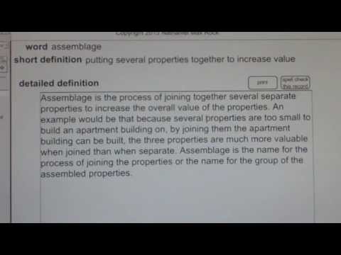 assemblage Real Estate License Exam Study Guide AgentExamPass.com