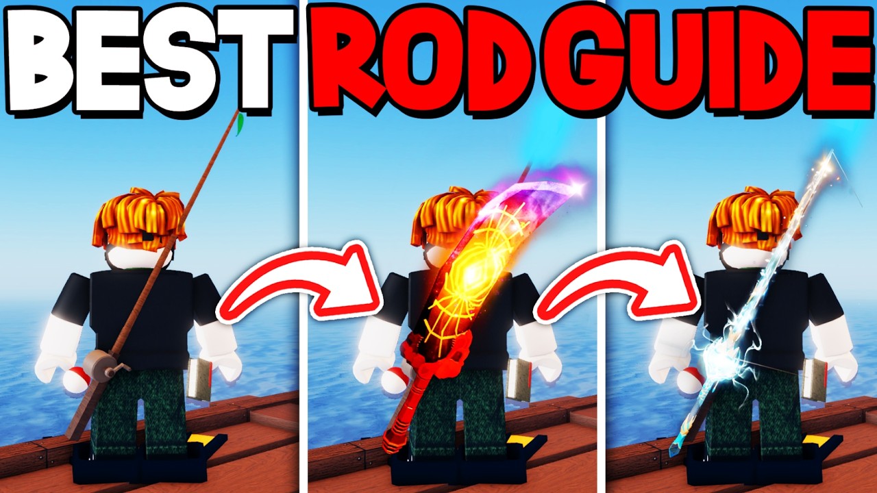 *NEW* BEST ROD PROGRESSION GUIDE in Fisch! Roblox