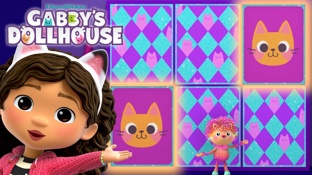 Can You Match the Cards? Memory Game for Kids! | GABBY'S DOLLHOUSE | Netflix