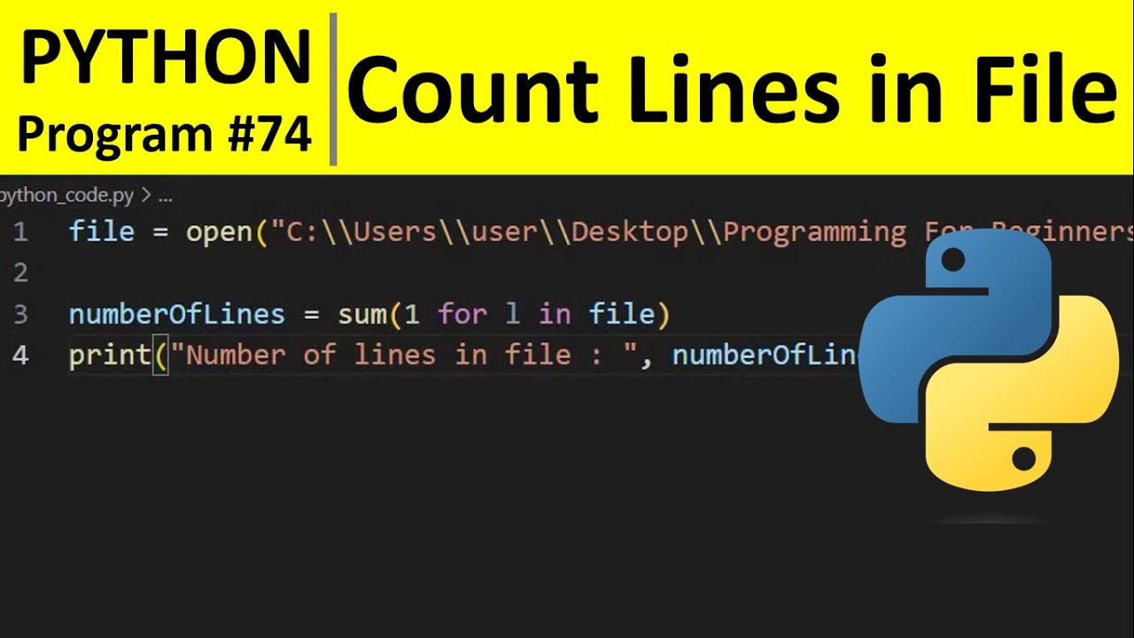 Python Program #74 - Get Line Count of a File in Python