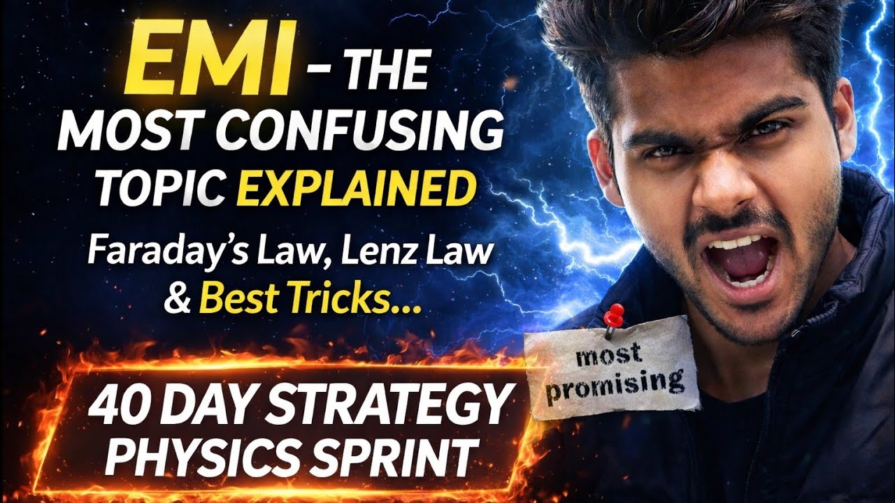 EMI - The Most Confusing Topic Explained | 40- Day board physics Strategy physics Drill | Day -2