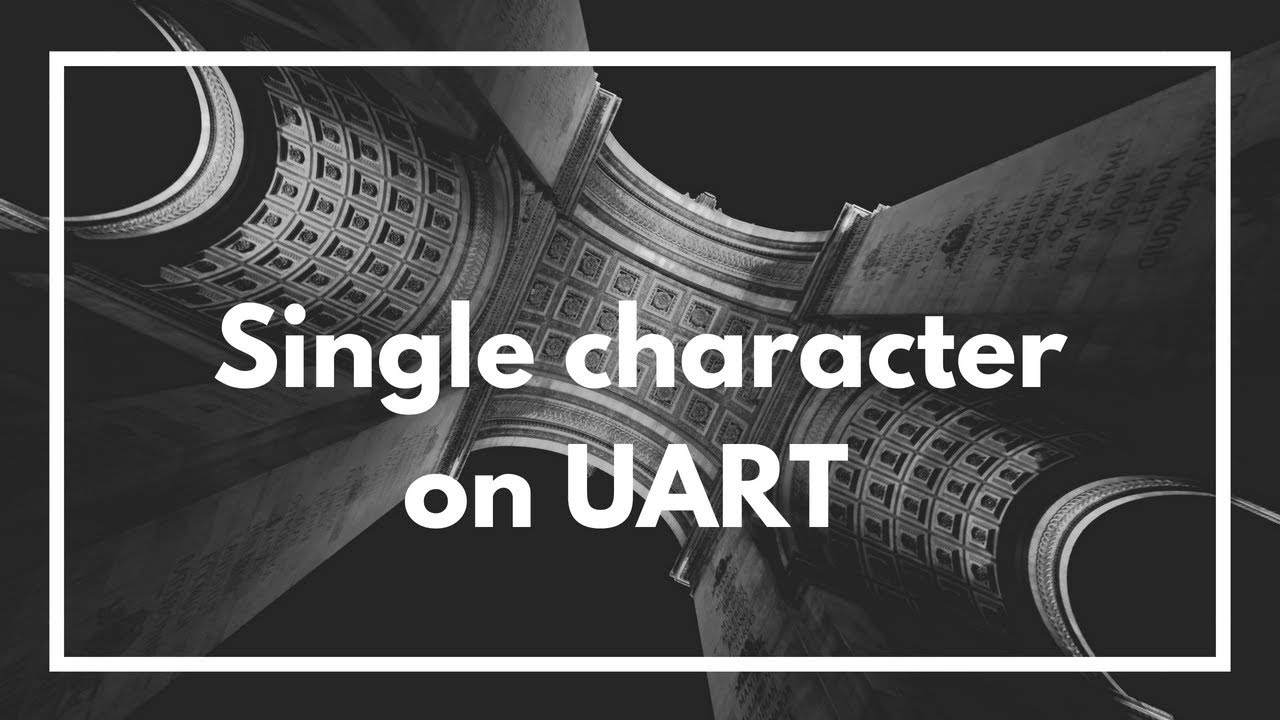 how to transmit a single Character in UART (LPC 1768)