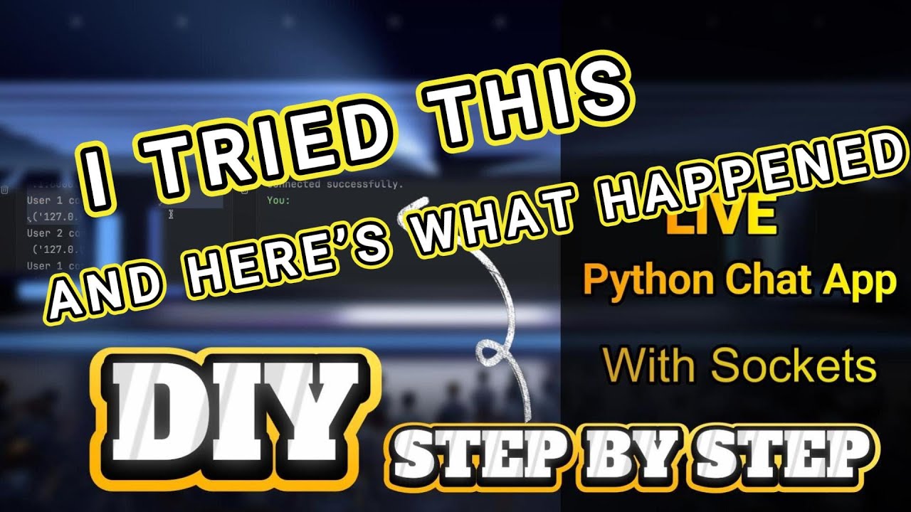 DIY | LIVE CHAT App Python with Sockets | Step by Step #python #pythonprogramming #learning