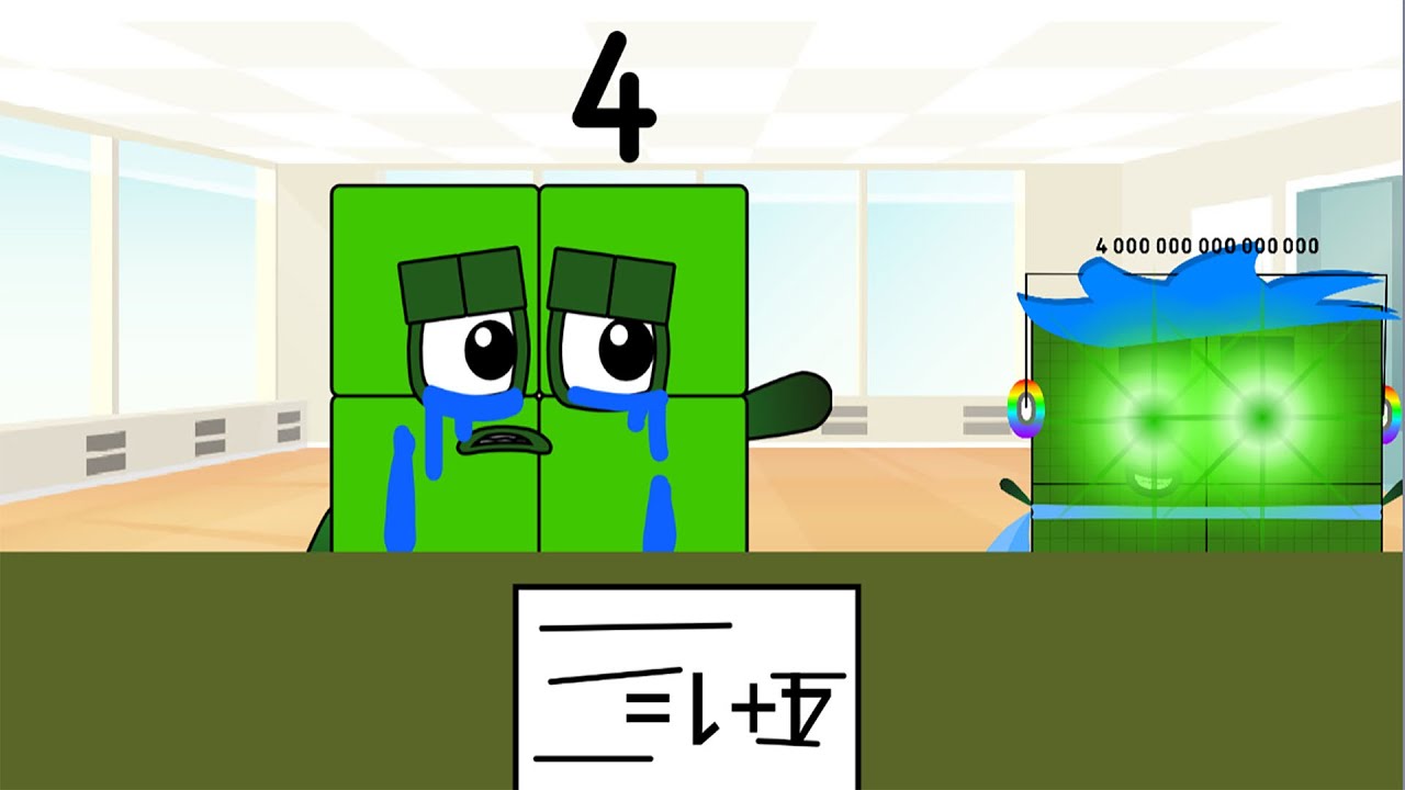 Numberblocks and Four crying while doing homework, so pitiful!!!