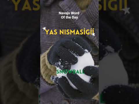Navajo Word of the Day - Snowball