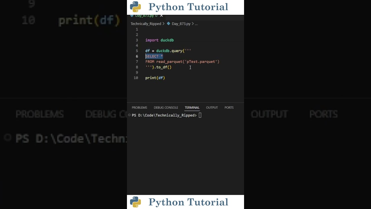 How to Read Parquet with DuckDB | Python Tutorial