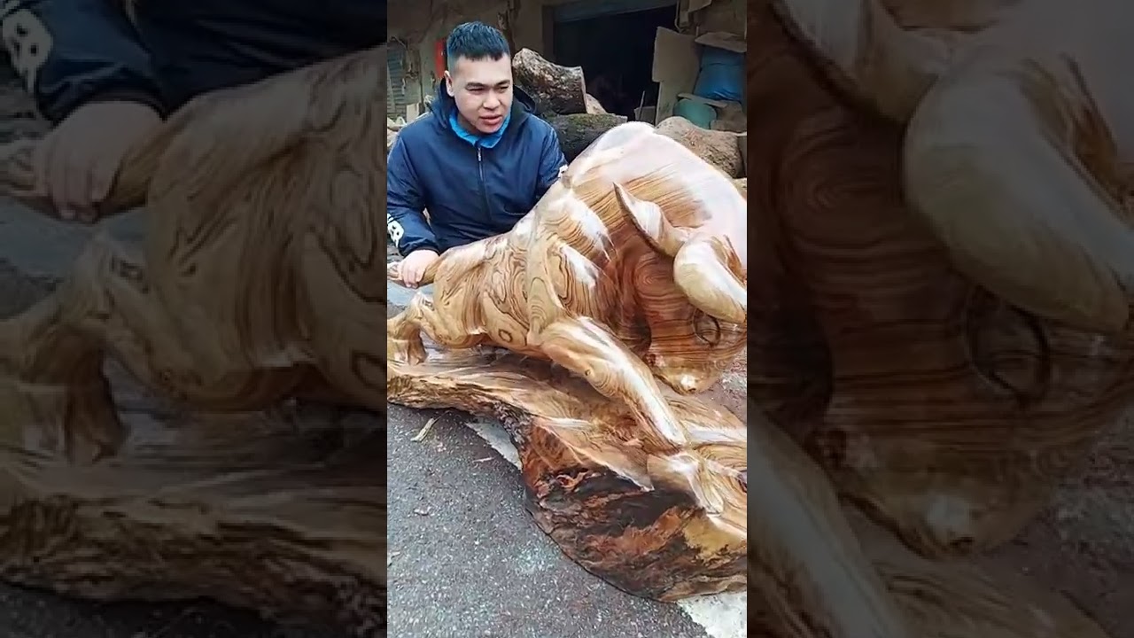 Wow Best Carving wood 2022 ! Create something from wood #wood #Woodcreator #short637