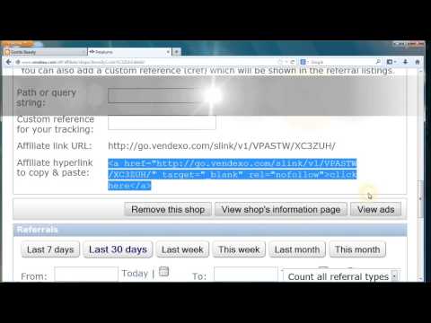 Vendexo Internet Marketing Platform: Publisher/Blogger Information