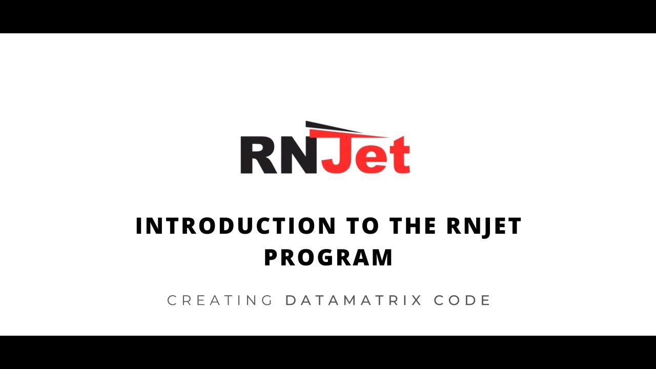 Creating Data Matrix Code for PRINTING in RN Software|RNJet Date Coders|Step-By-Step Video Tutorial