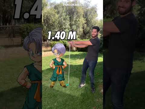 Estaturas Reales de #DRAGONBALL Pt. 2 🐉 | #Shorts