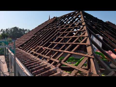 Half the Tiles Are Off the Roof ALREADY! Roof Replacement Project - Day 1