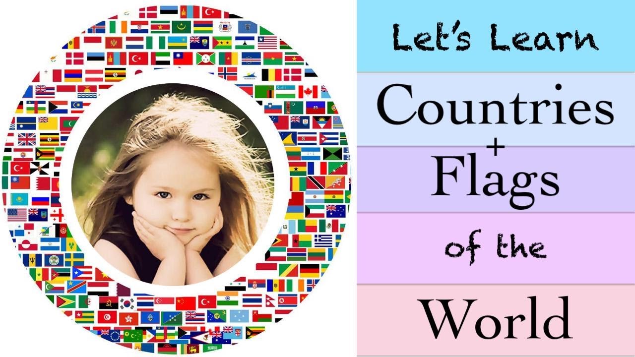 FLAGS of WORLD COUNTRIES Flashcards in English