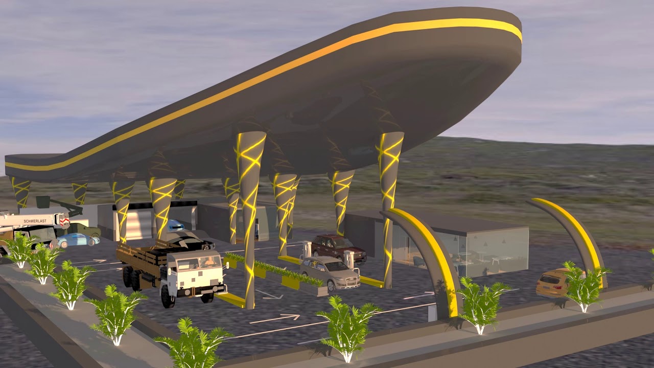 Fuel Station 3D Visualisation by Simen Vaishnavi & Alisha