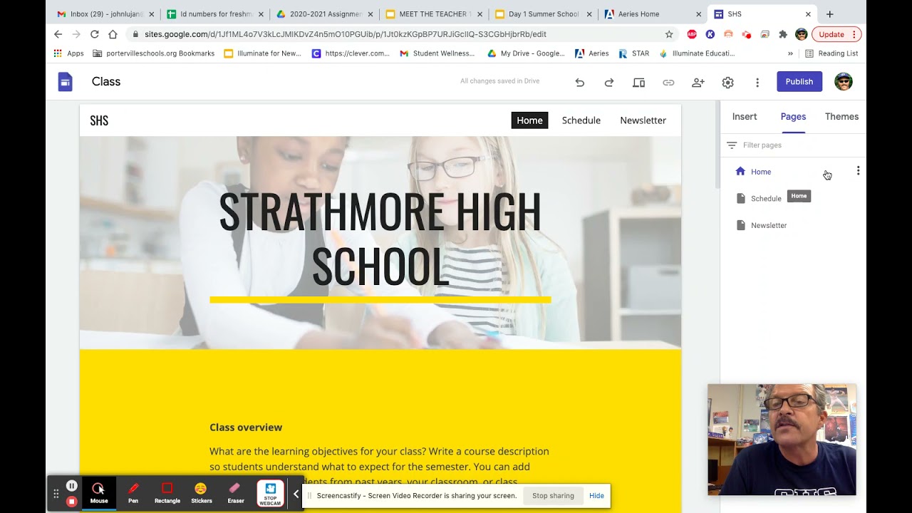 Summer School building a website