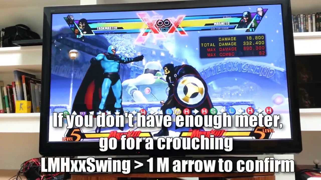 Taskmaster/Spencer/Akuma - Combos/Resets/Mixups