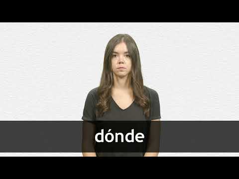 English Translation of “DÓNDE” | Collins Spanish-English Dictionary