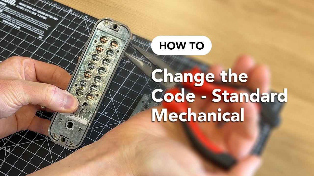 How-To Change the Code: CL50, CL100, CL200, CL400 and CL500 Mechanical Codelocks