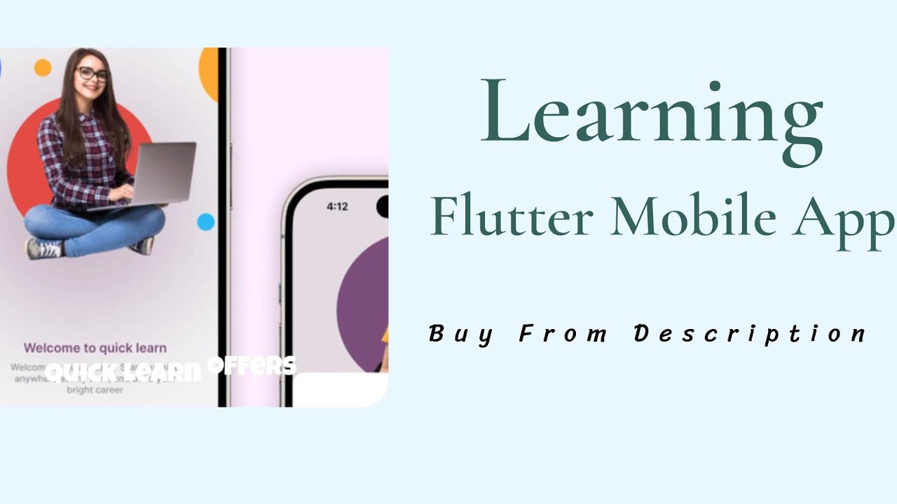 Quick Learn - Online Course Learning Flutter Mobile App | LMS App Flutter with Firebase Backend