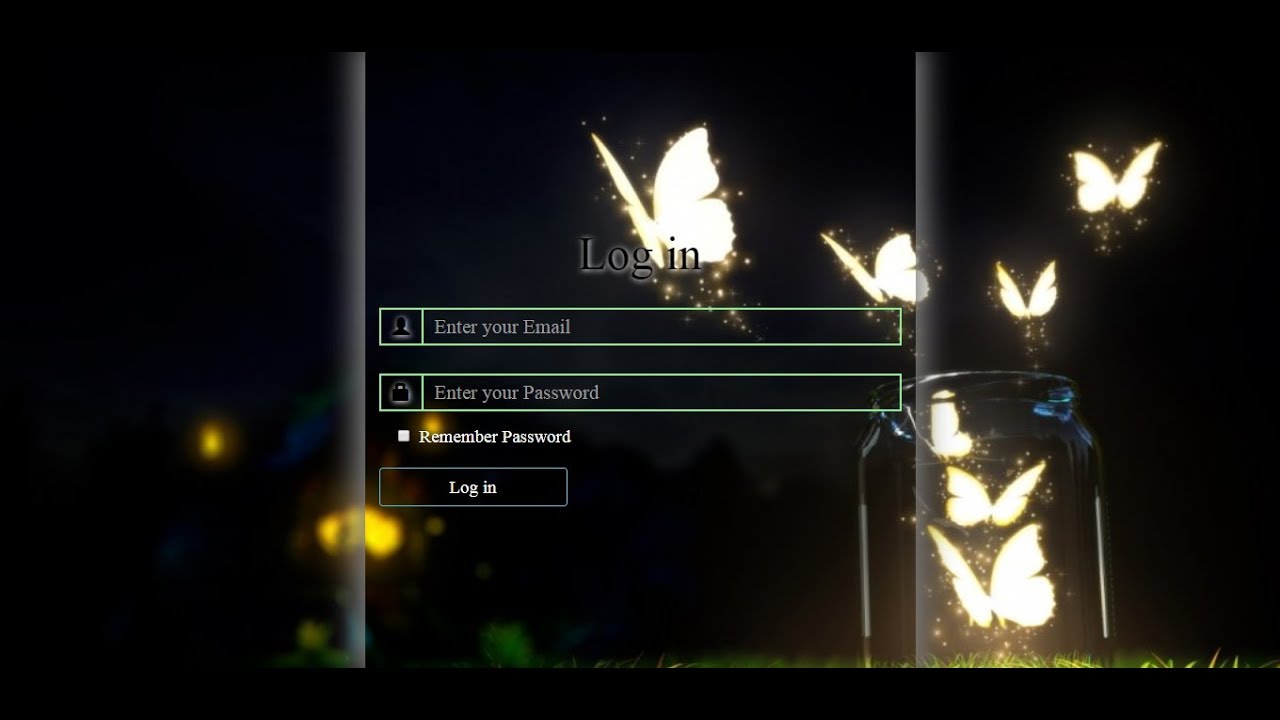 Bootstrap Login Design Form Code and Example - Create Bootstrap Transparent Login form Source Code
