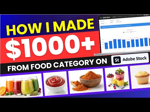 How I Made $1000+ Selling AI-Generated Food Images on Adobe Stock – Find, Upscale & Sell!