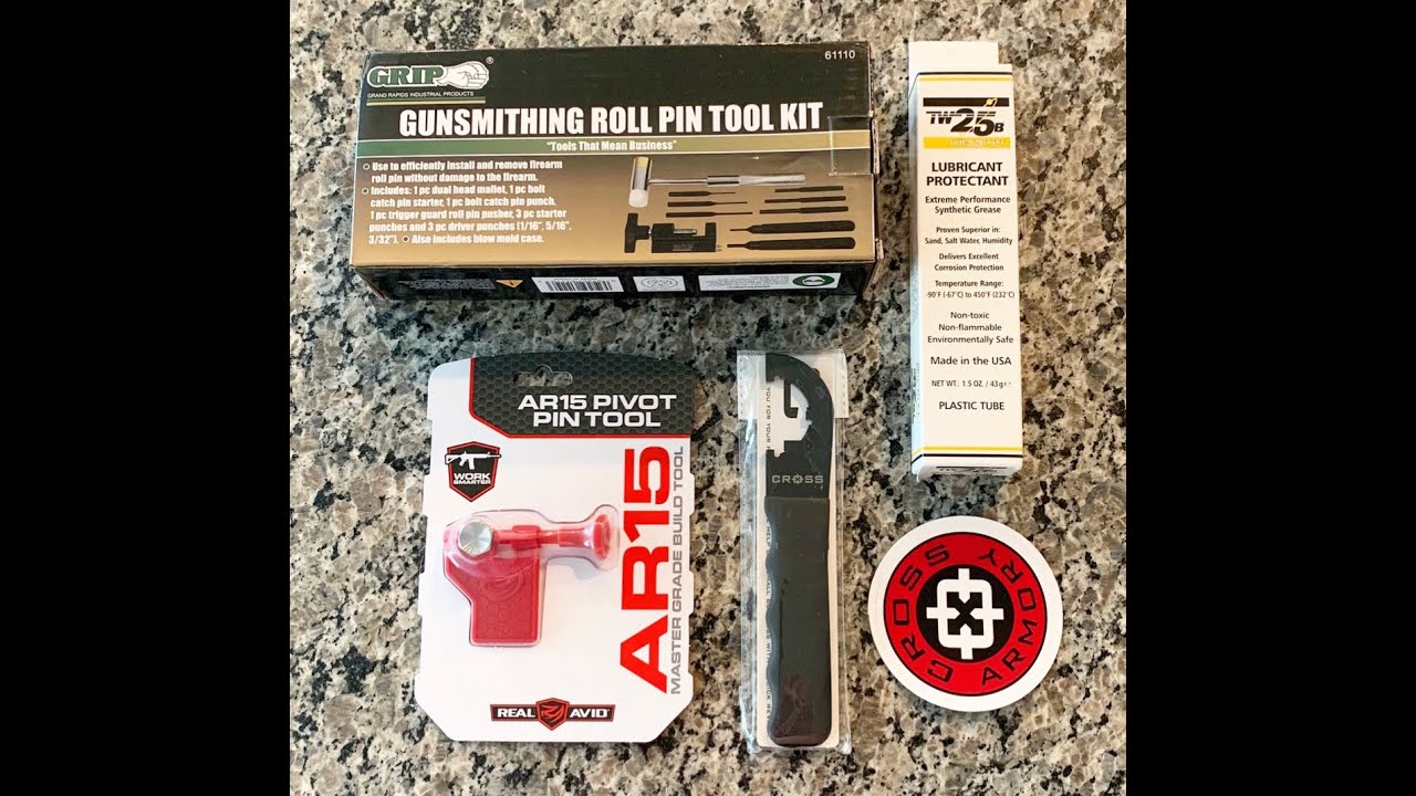 AR Build with #Amazon Tools. Real Avid Pivot Pin Tool, Grip Master Roll Pin Kit.