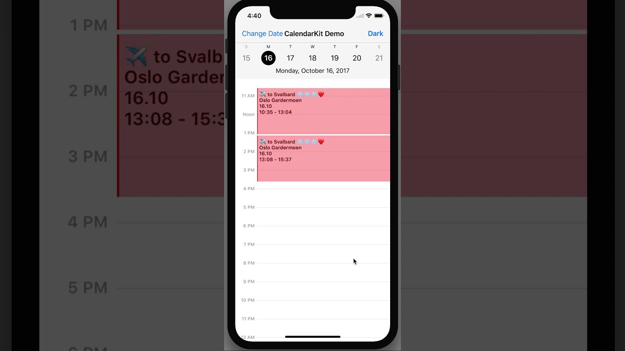 CalendarKit Demo