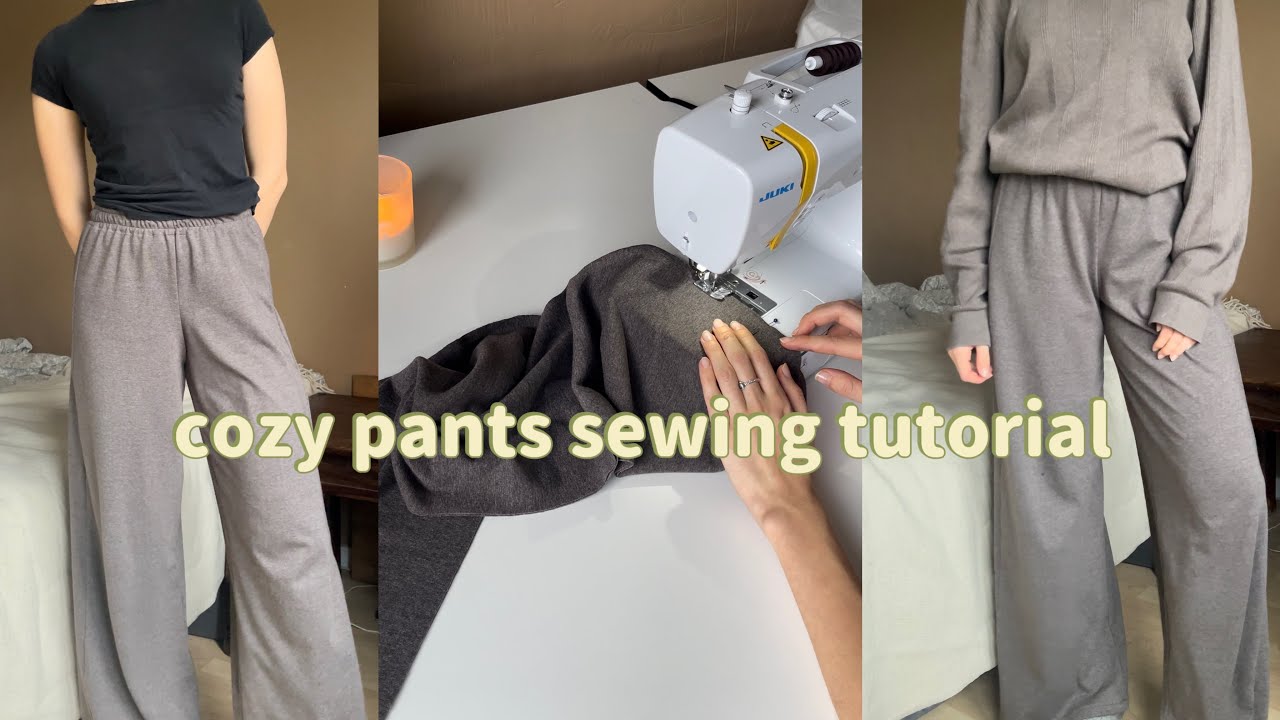 Cozy pants sewing tutorial - beginner sewing project - Rory pants sew along
