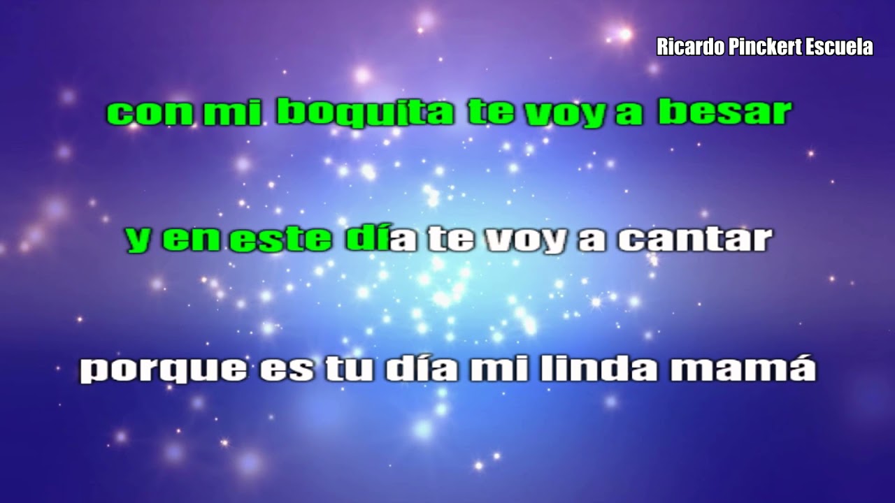 Feliz día mamá (Karaoke con voces)