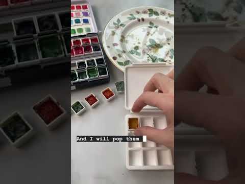 DON’T use all of your watercolor colors. Try this instead.