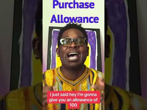 What is a Purchase Allowance? ACCOUNTING IS A JOKE???? #accounting