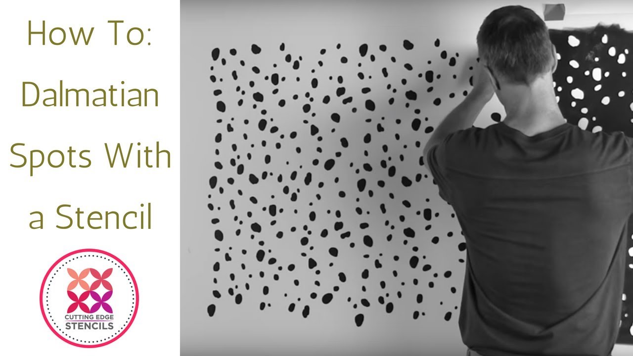 Dalmatian Spots Stencil Pattern For Your Walls
