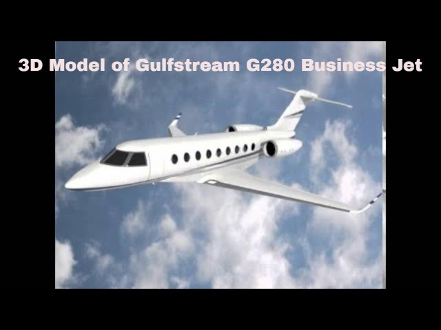 Gulfstream G280 business jet 3D Model - FlatPyramid