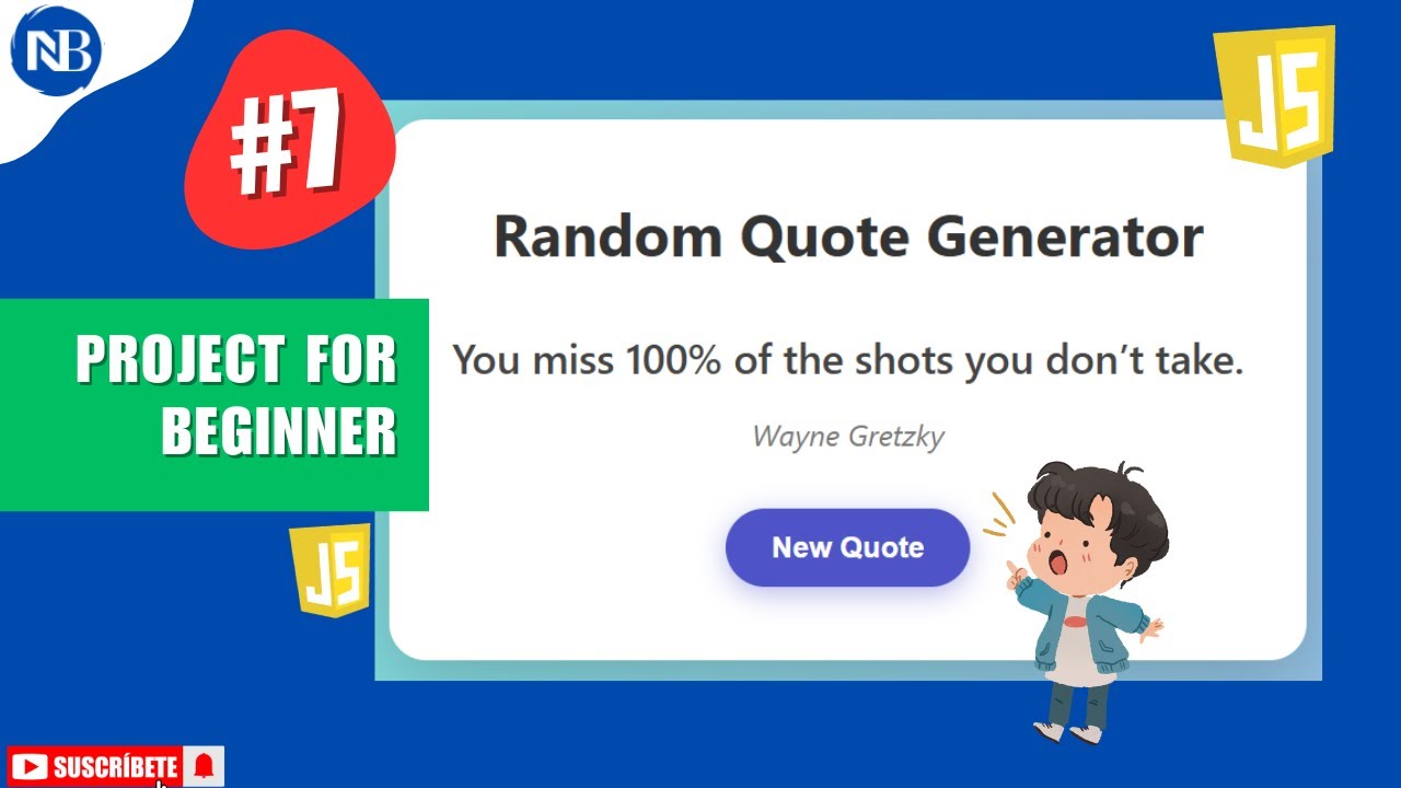 Build a Random Quote Generator Using JavaScript | Beginner Friendly Project with Javascript